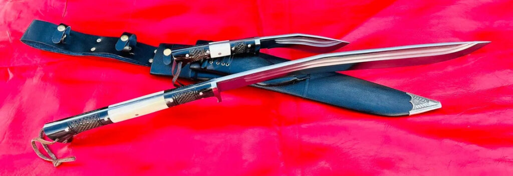21 inch 2 Fuller Siru Sword Kukri | Khukuri with EUK | EGKH